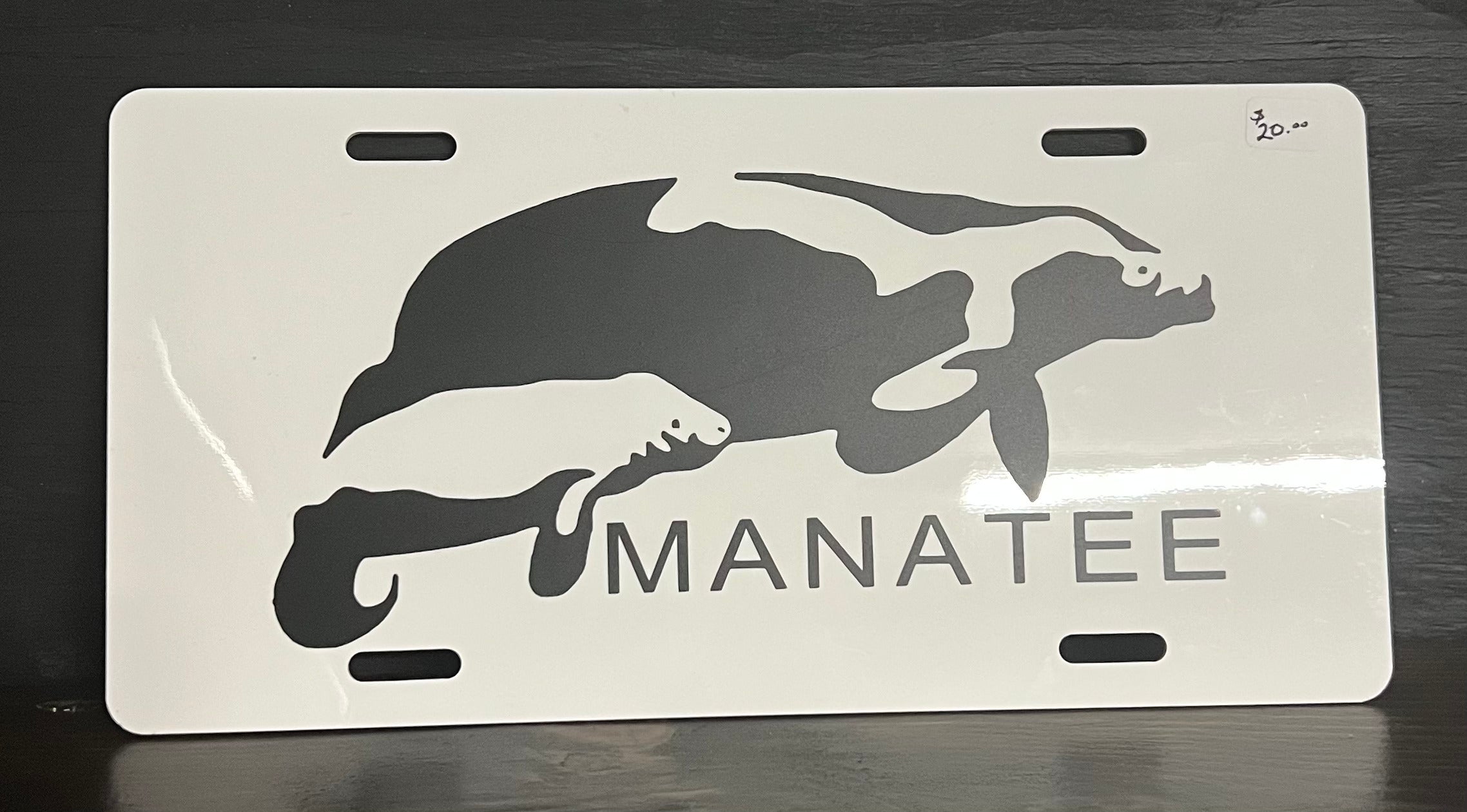 Manatee #2 License Plate – St. Augustine Paddle Sports